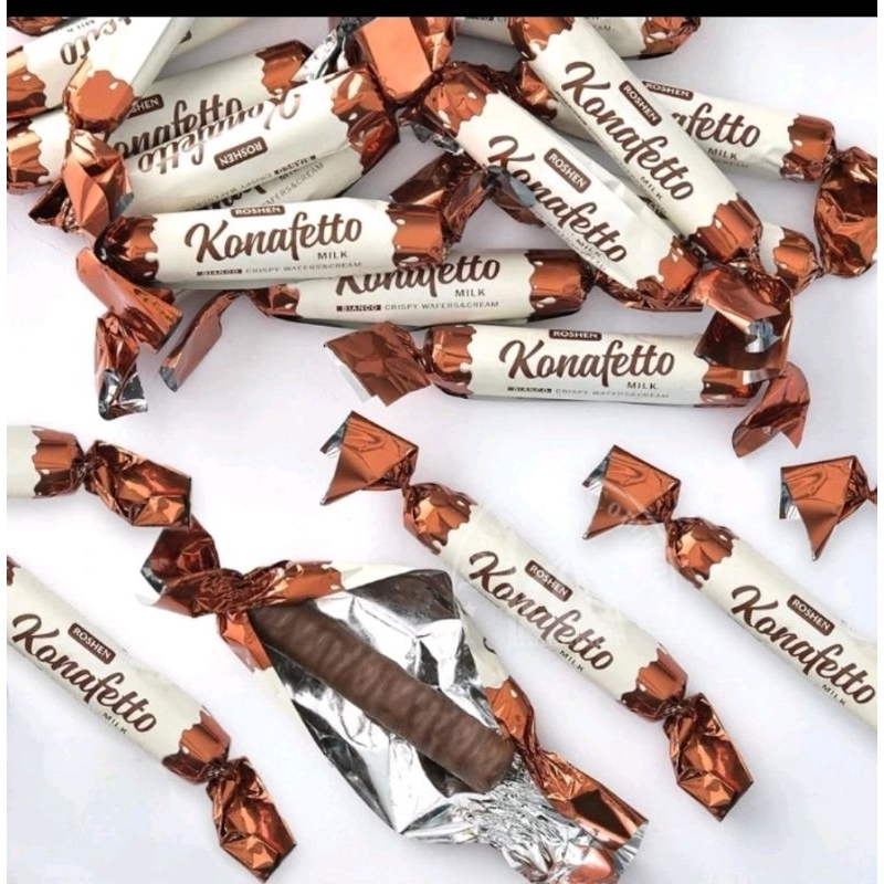 ready stock Roshen Konafetto Bianco, Sweets In Cocoa Coating1k/500g ...