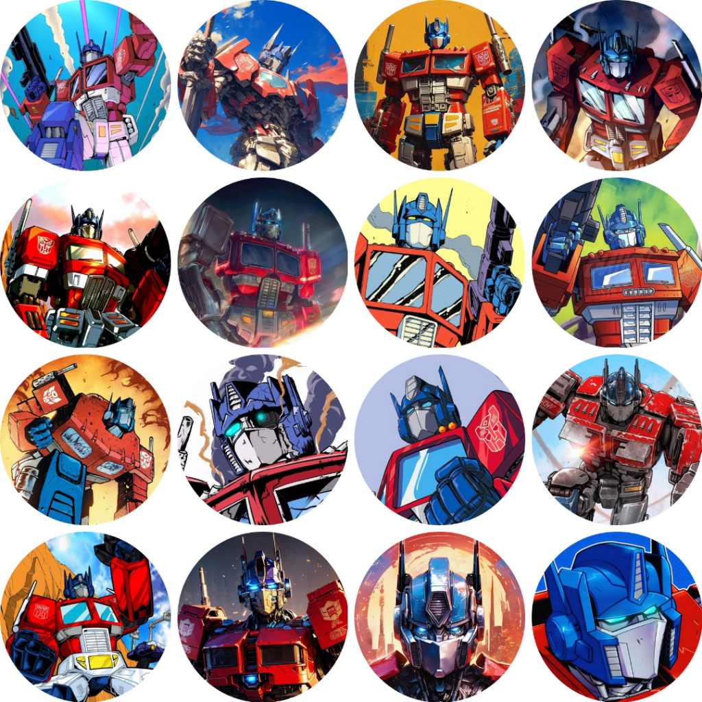 Transformers Optimus Prime Button Badge 58mm | Shopee Malaysia