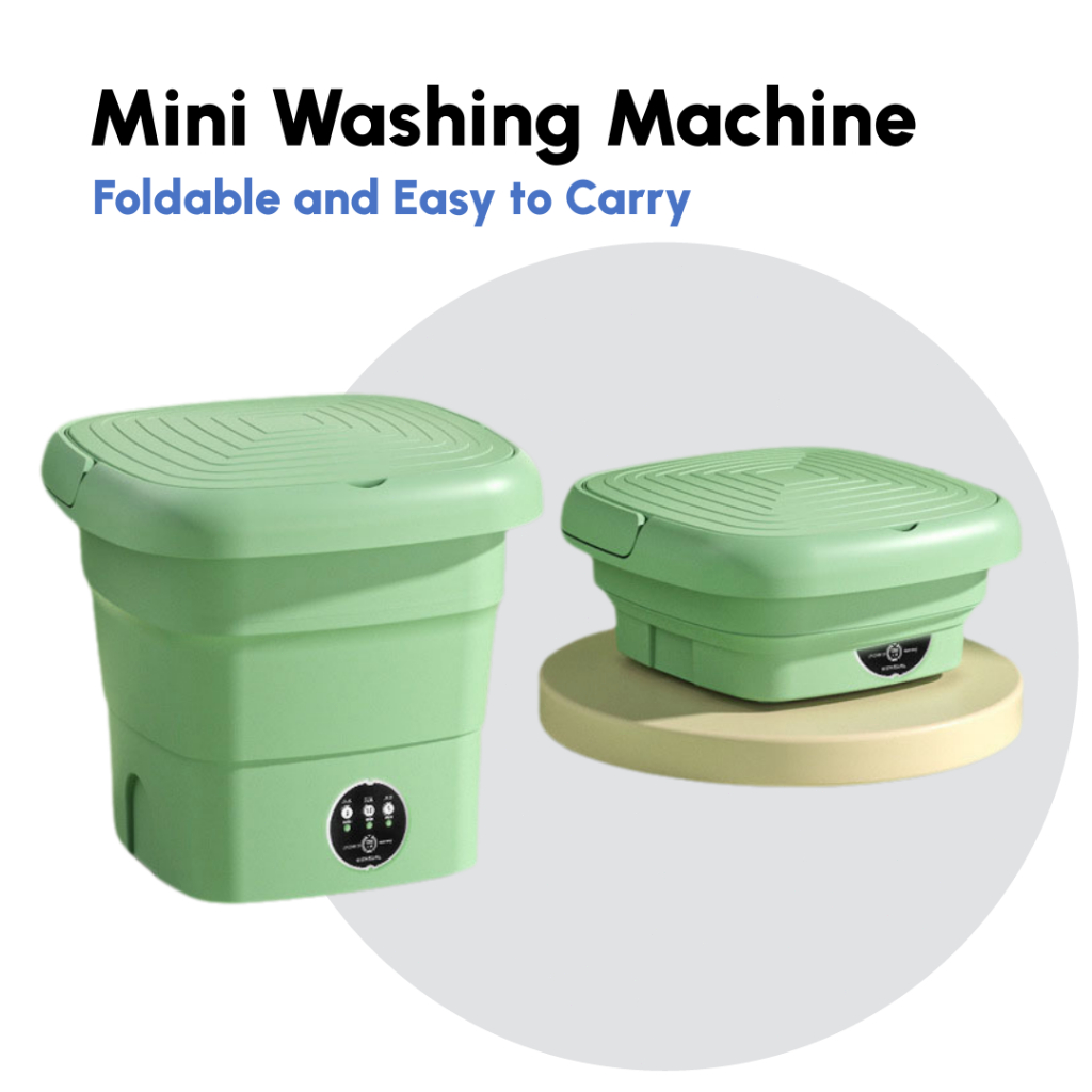 Mini Washing Machine Foldable Large Capacity Portable Automatic Travel ...