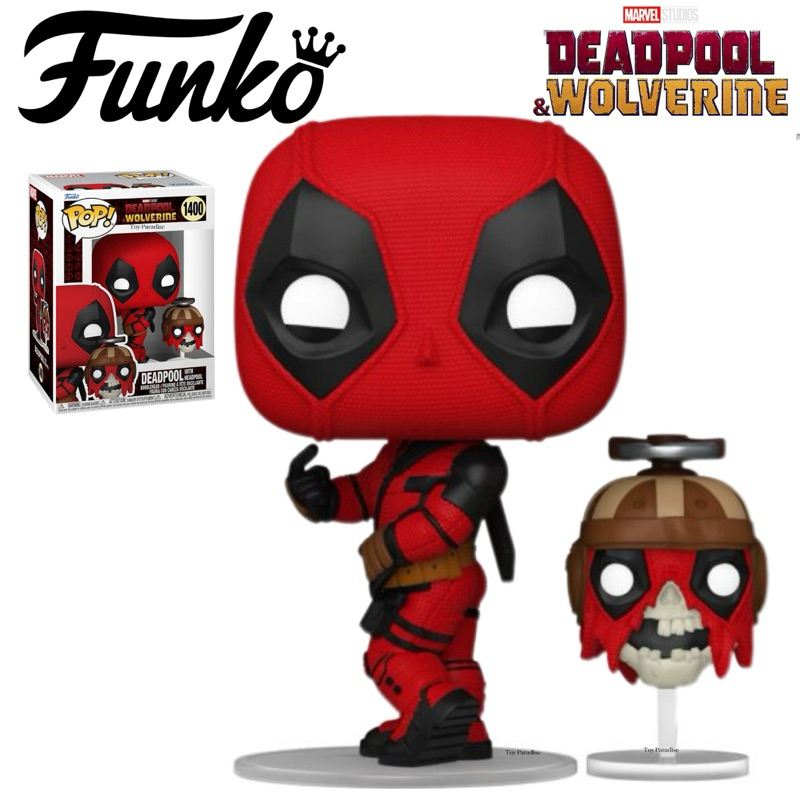 Original Funko Pop Bobblehead Figure Deadpool With Headpool No.1400 ...