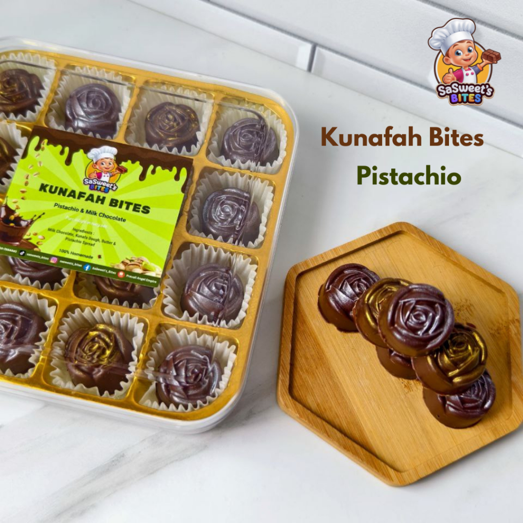 Kunafah Bites - Pistachio & Red Velvet 16pcs - 160g+/- (SaSweet's Bites ...