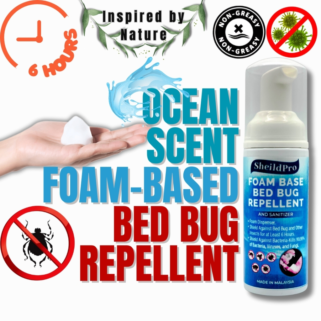 ShieldPro Foam Bed Bug Repellent - Fast-Acting & Gentle Protection ...