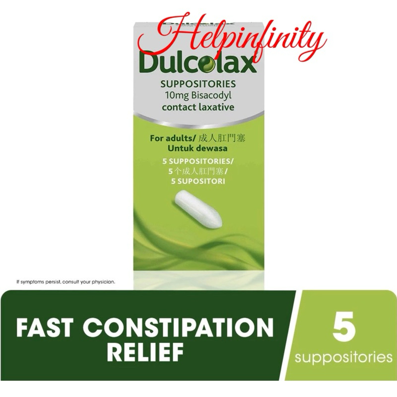 Dulcolax Bisacosyl 10mg Suppositories 5s Fast Constipation Relief ...