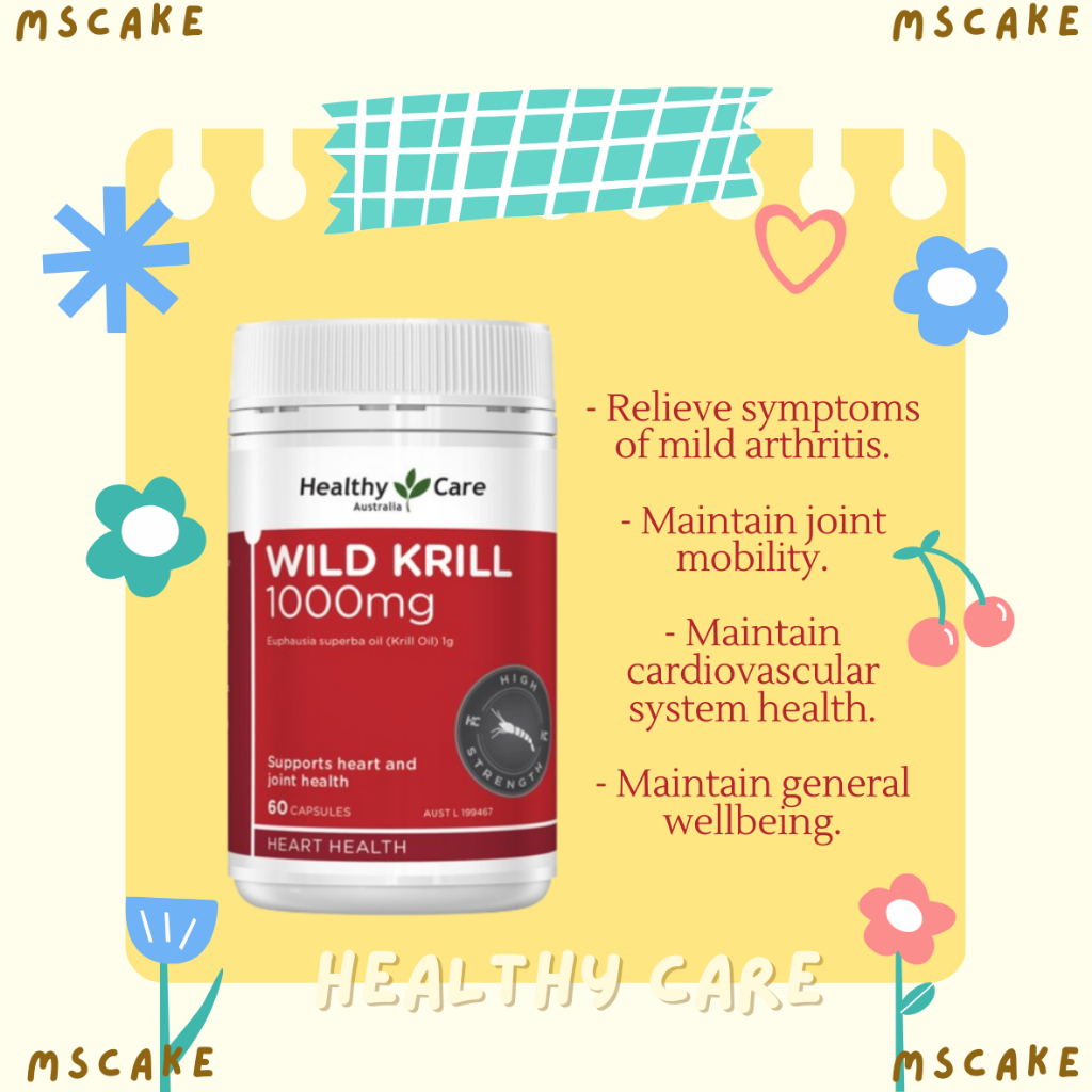 Healthy Care Wild Krill Oil 1000mg 60 Soft Capsules | Shopee Malaysia