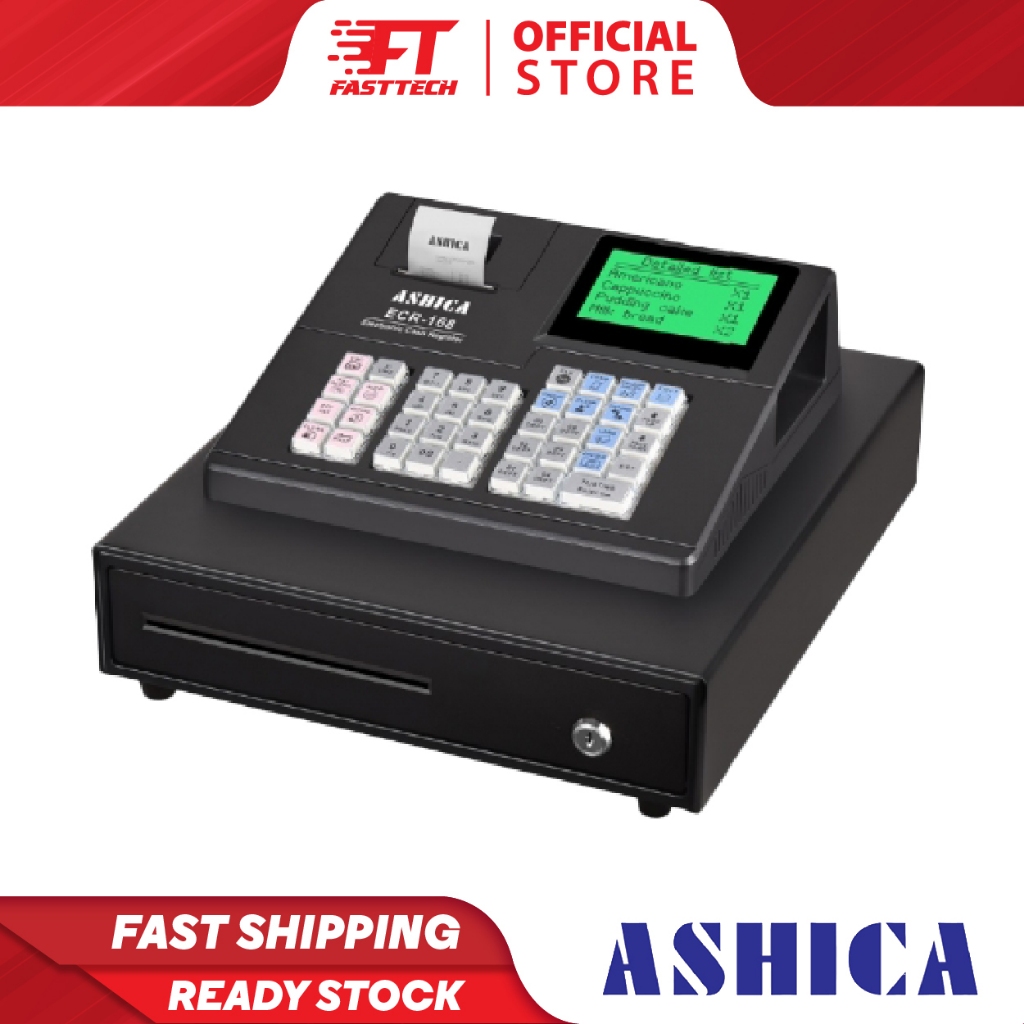 ASHICA ECR-168 / Sharp XE-A137Casher Machine Cash Register Cashier ...