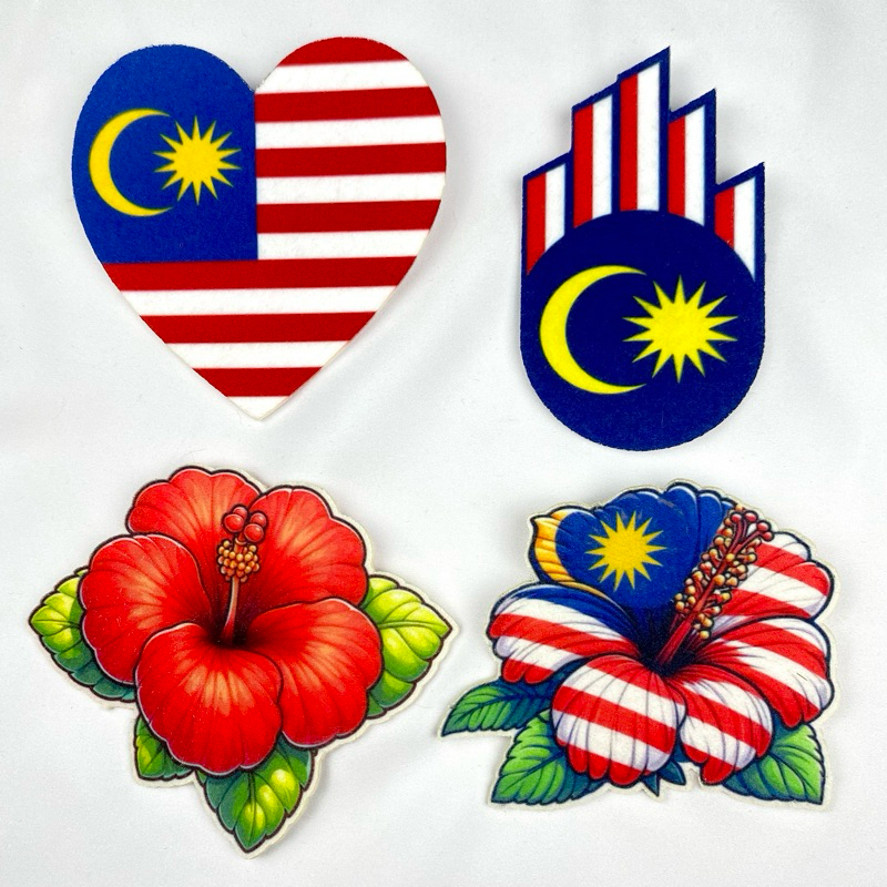 𝐋𝐀𝐃𝐘𝐑𝐀 𝐎𝐅𝐅𝐈𝐂𝐈𝐀𝐋 PIN BUNGA RAYA FELT KERONGSANG MADANI LOVE BENDERA ...