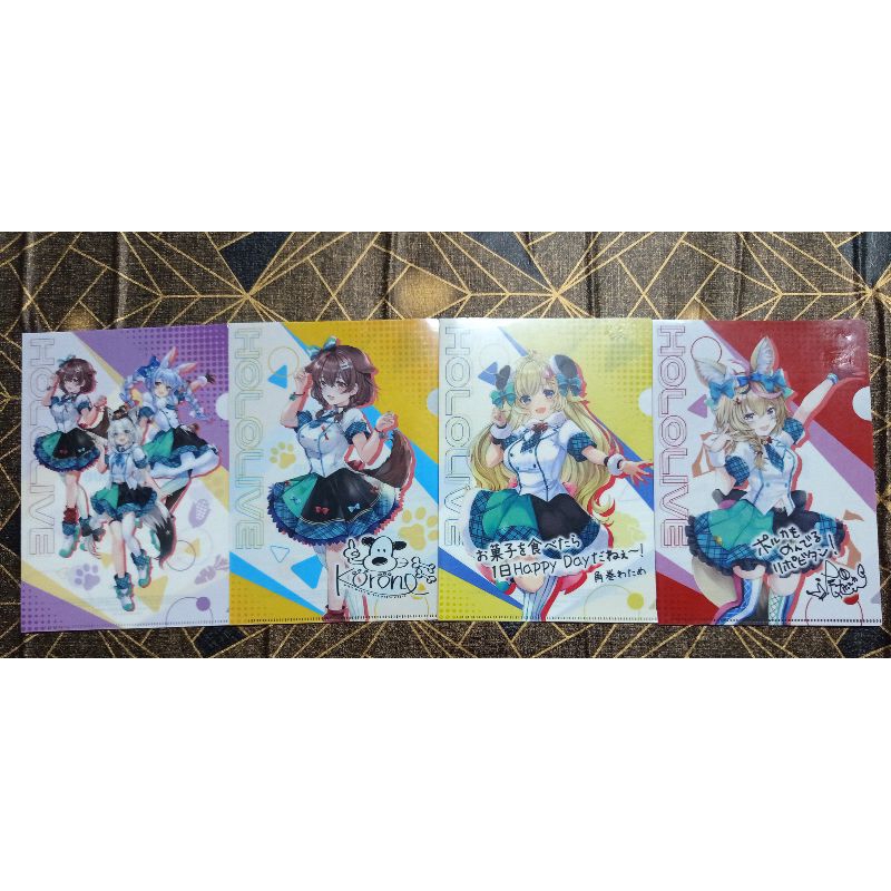 [Ready Stock] hololive x family mart collab A5 clear file folder ...