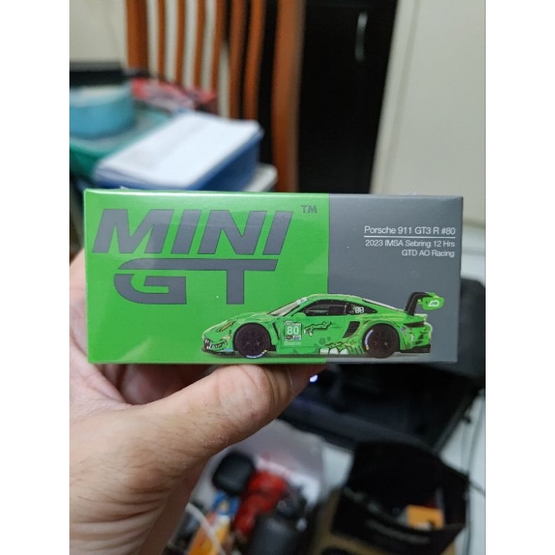Mini GT Porsche 911 GT3 R #80 2023 IMSA Sebring 12 Hrs GTD AO Racing ...