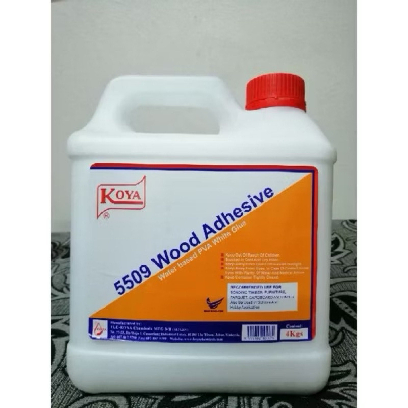 Koya 5509 Wood Adhesive White Glue 4kg | Shopee Malaysia