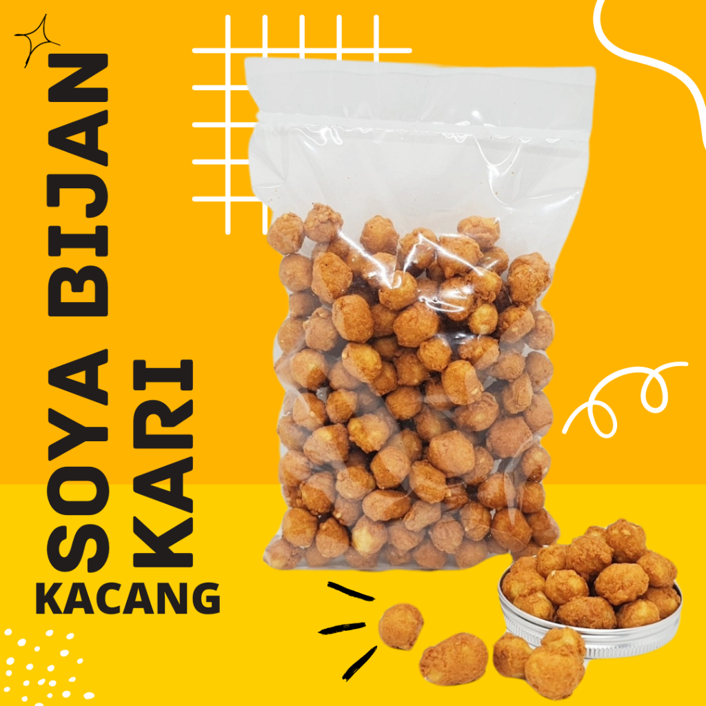 Kacang Soya Bijan Kari (150g Halal ) Curry Sesame Soya Peanuts Repack ...