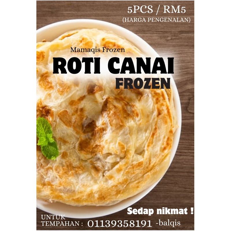 ROTI CANAI FROZEN / 5pcs | Shopee Malaysia