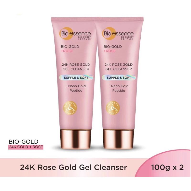Bio Essence Rose-Gold Radiance Cleanser (100g x 2) [Twin Pack] | Shopee ...