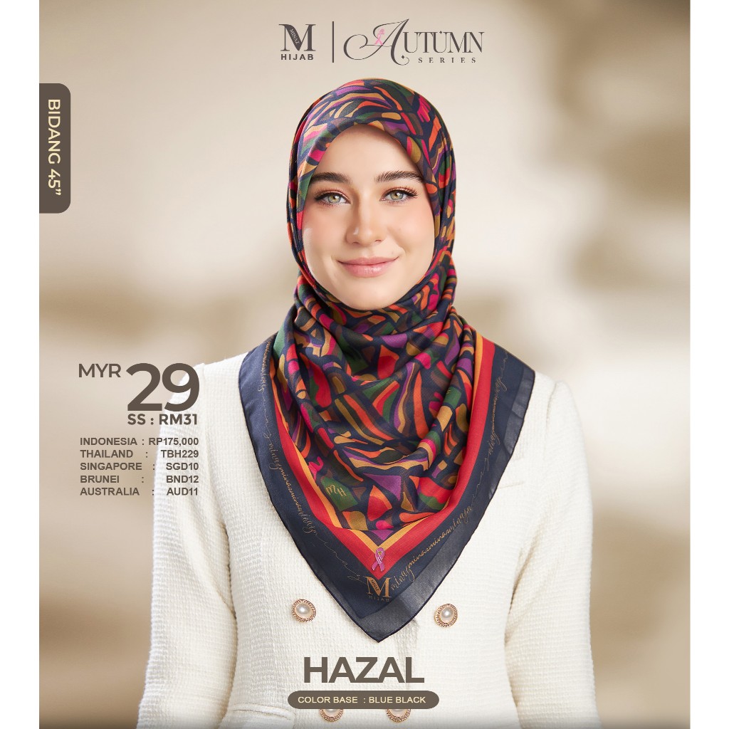 MINAZ HIJAB AUTUMN SERIES : HAZAL | Shopee Malaysia