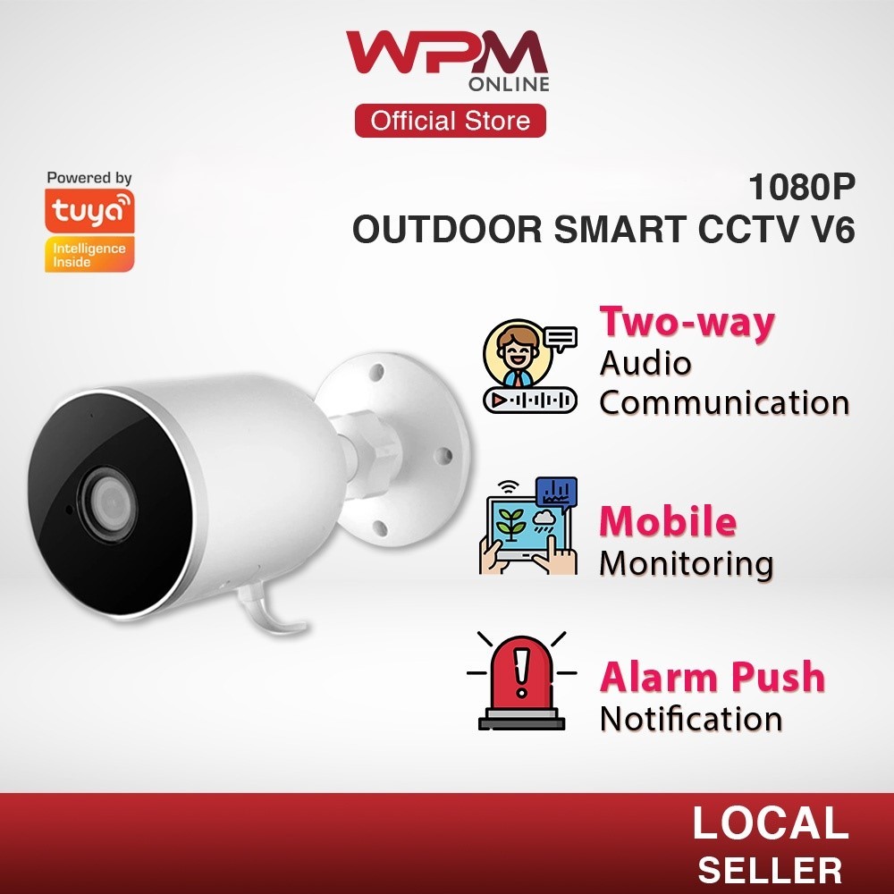 【Clearance】Tuya Smart Outdoor CCTV 1080P Wifi IP Camera TA-R9520-V6 ...