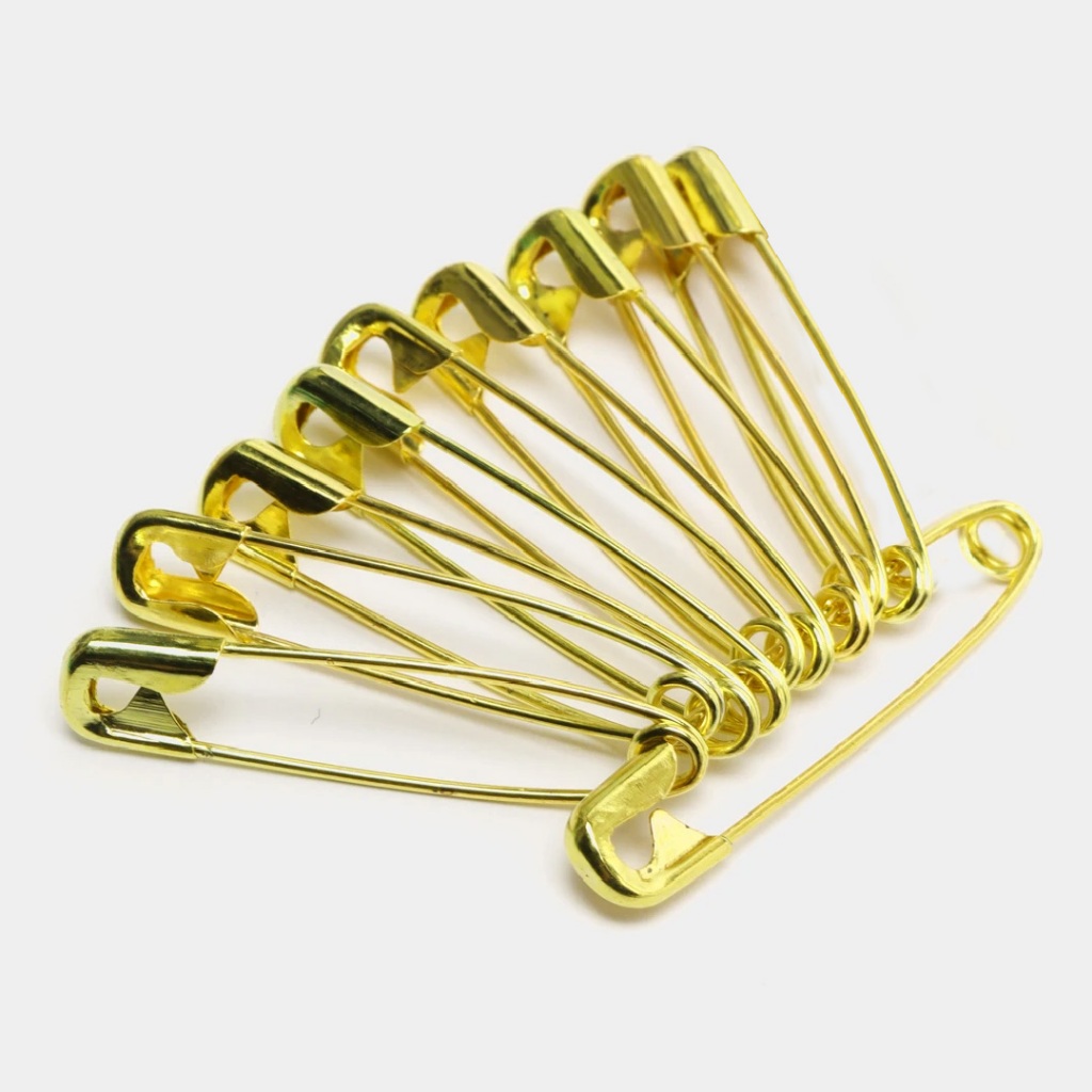 10pcs High Quality Safety Pin 20mm Cloth Diaper Pins Hold Clip Stainless Steel Pin Keselamatan Shopee Malaysia