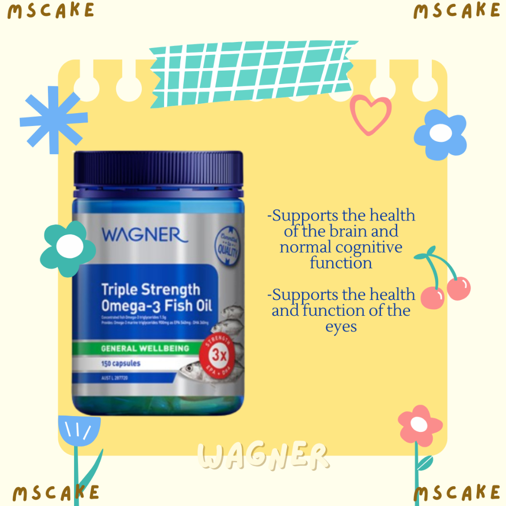 WAGNER Triple Strength Omega-3 Fish Oil (150 Capsules) | Shopee Malaysia