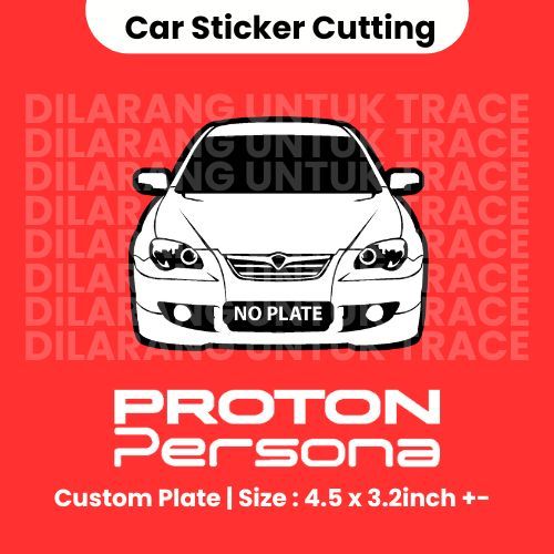 Sticker Kereta Car Sticker Proton Persona | Sticker Cermin Depan Atau ...