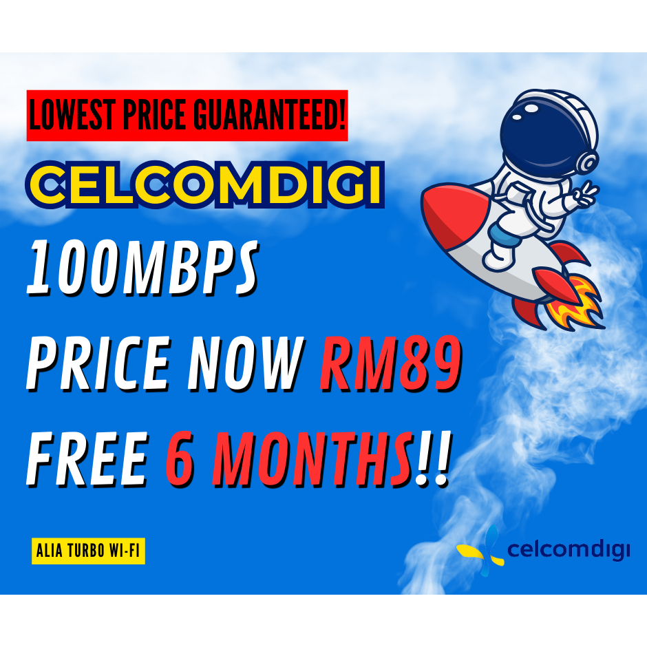CELCOM DIGI WIFI FIBRE INTERNET 2024 BEST PROMO, HIGH SPEED, UNLIMITED ...