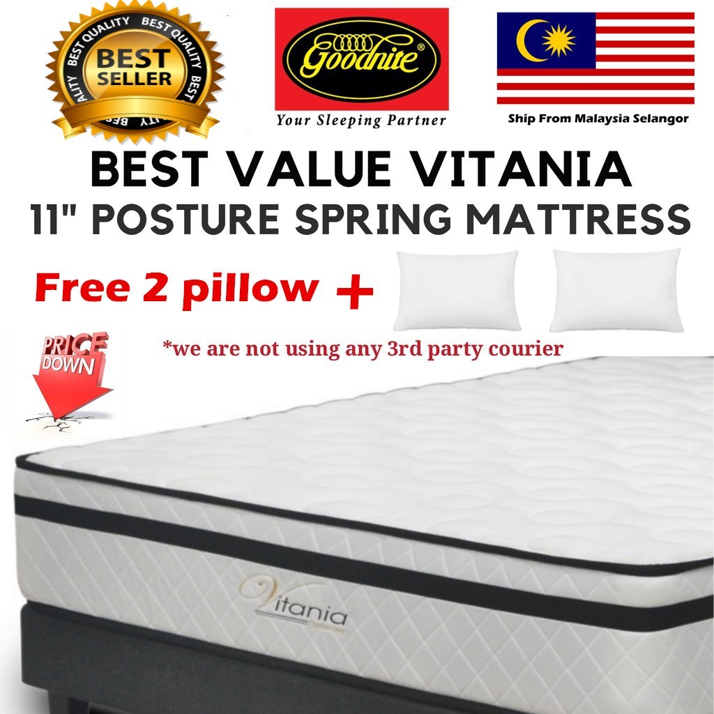 🇲🇾 🔥 POSTURE SPRING 🔥 Goodnite Vitania Mattress 11" Posture Spring ...
