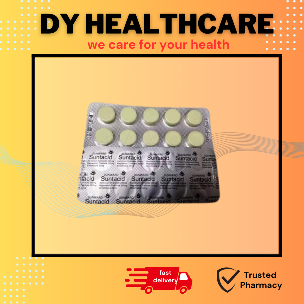 Suntacid Tablet 10 Tablets (1 Strip) / 30 Tablets (3 Strips) [EXP : 12/ ...