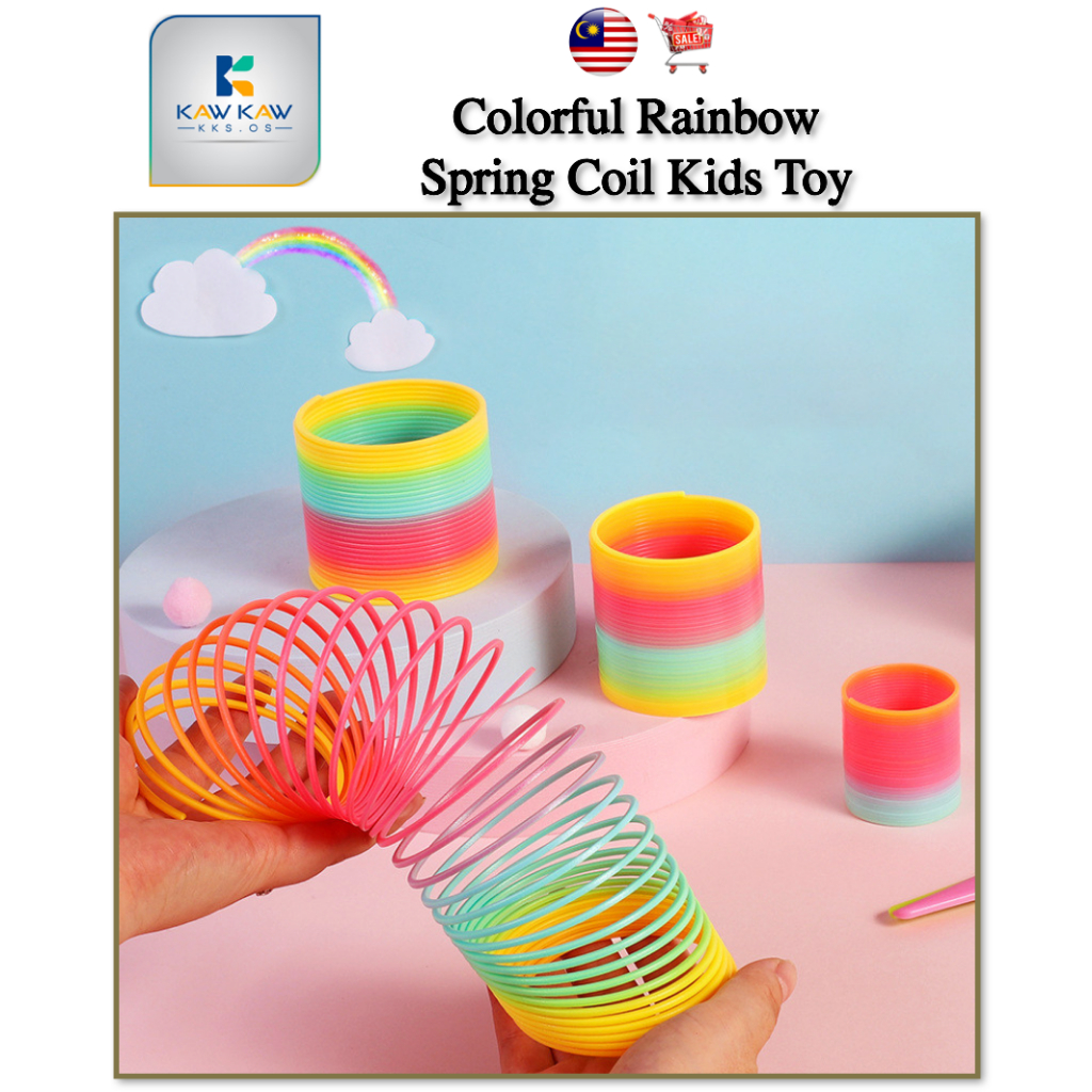 𝐊𝐊𝐒 𝐂𝐨𝐥𝐨𝐫𝐟𝐮𝐥 𝐑𝐚𝐢𝐧𝐛𝐨𝐰 𝐒𝐩𝐫𝐢𝐧𝐠 𝐂𝐨𝐢𝐥 𝐊𝐢𝐝𝐬 𝐓𝐨𝐲 🚚 Children Early Education ...