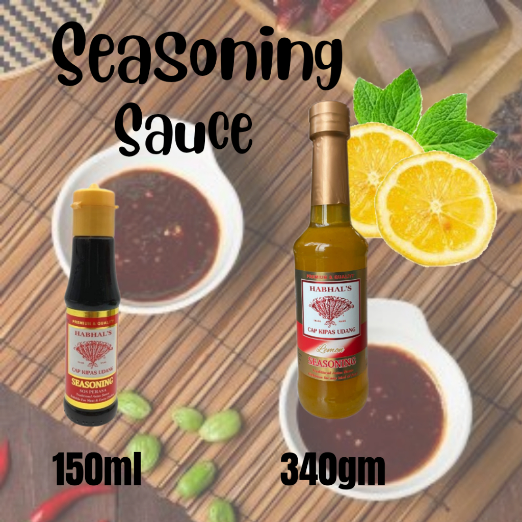 Kicap Sauce Kipas Udang Seasoning Habhal's Lemon Sos Perasa 340g ...