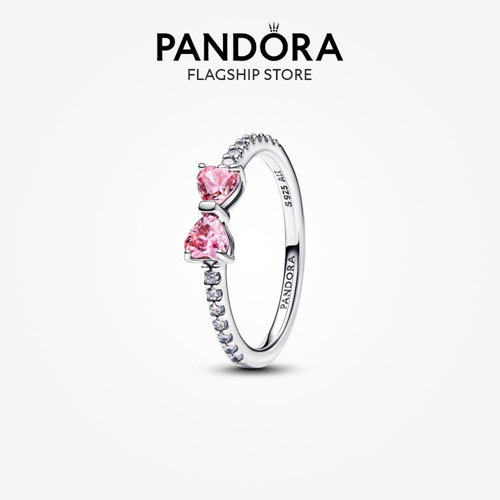 Pandora Sparkling Pink Bow Ring | Shopee Malaysia