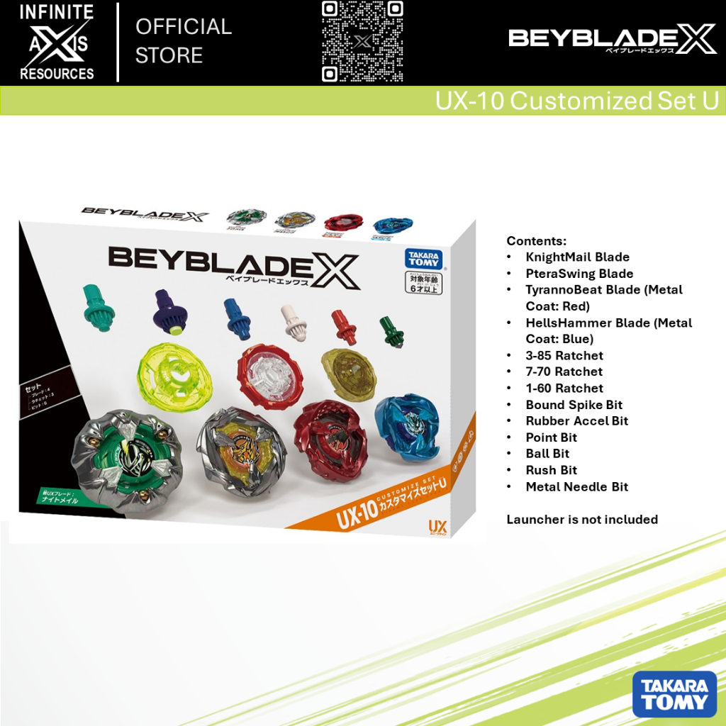 [READY] BEYBLADE X UX-10 Customized Set U TAKARA TOMY | Shopee Malaysia