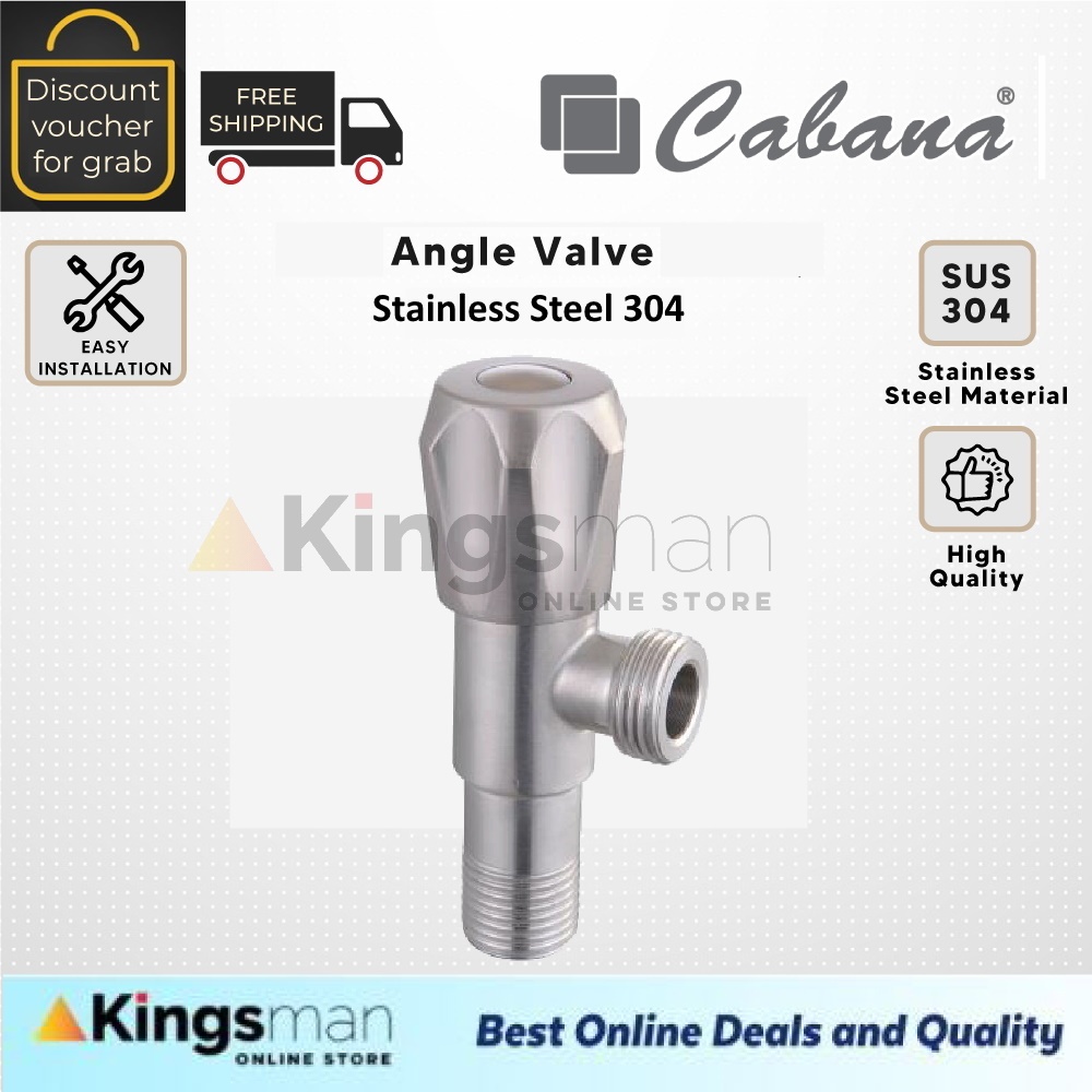 [Kingsman] Cabana SUS 304 STAINLESS STEEL ANGLE VALVE KITCHEN BATHRROOM ...