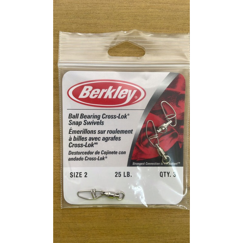 BERKLEY BALL BEARING CROSS-LOK SNAP SWIVELS | Shopee Malaysia