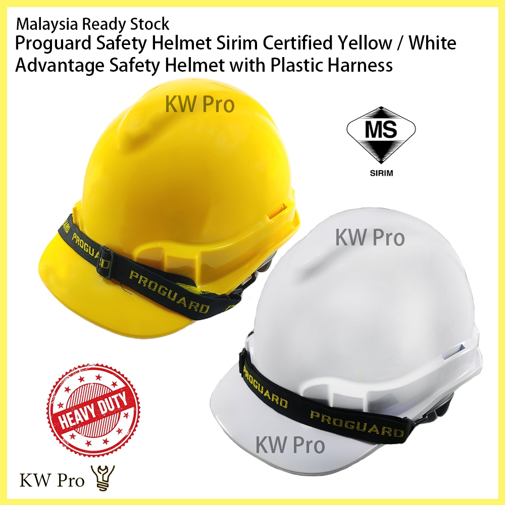 Proguard Safety Helmet Sirim Certified Yellow / White Advantage Safety ...