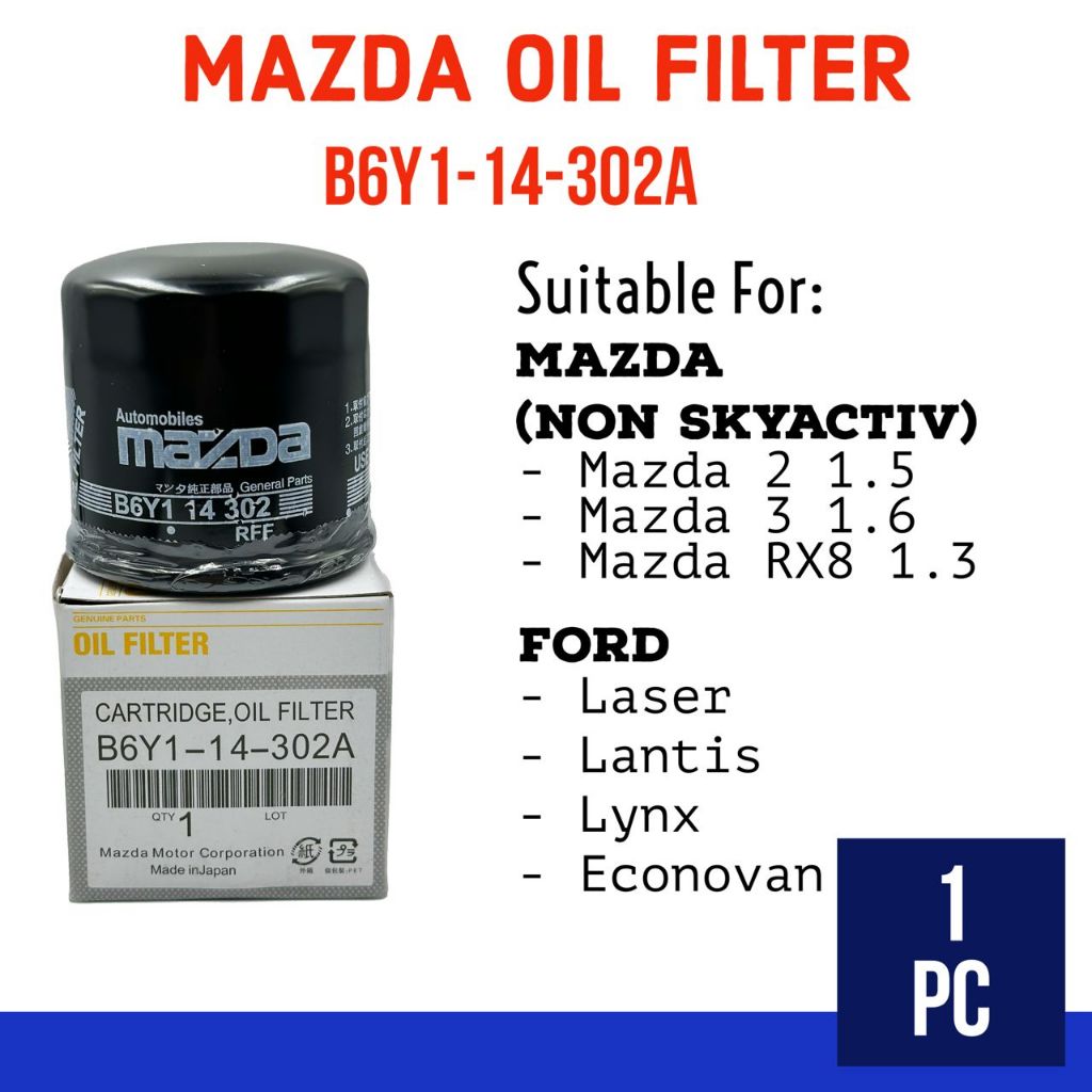 MAZDA PENAPIS MINYAK (B6Y1-14-302A) - MAZDA 2/ 3/ RX8 NON SKYACTIV ...