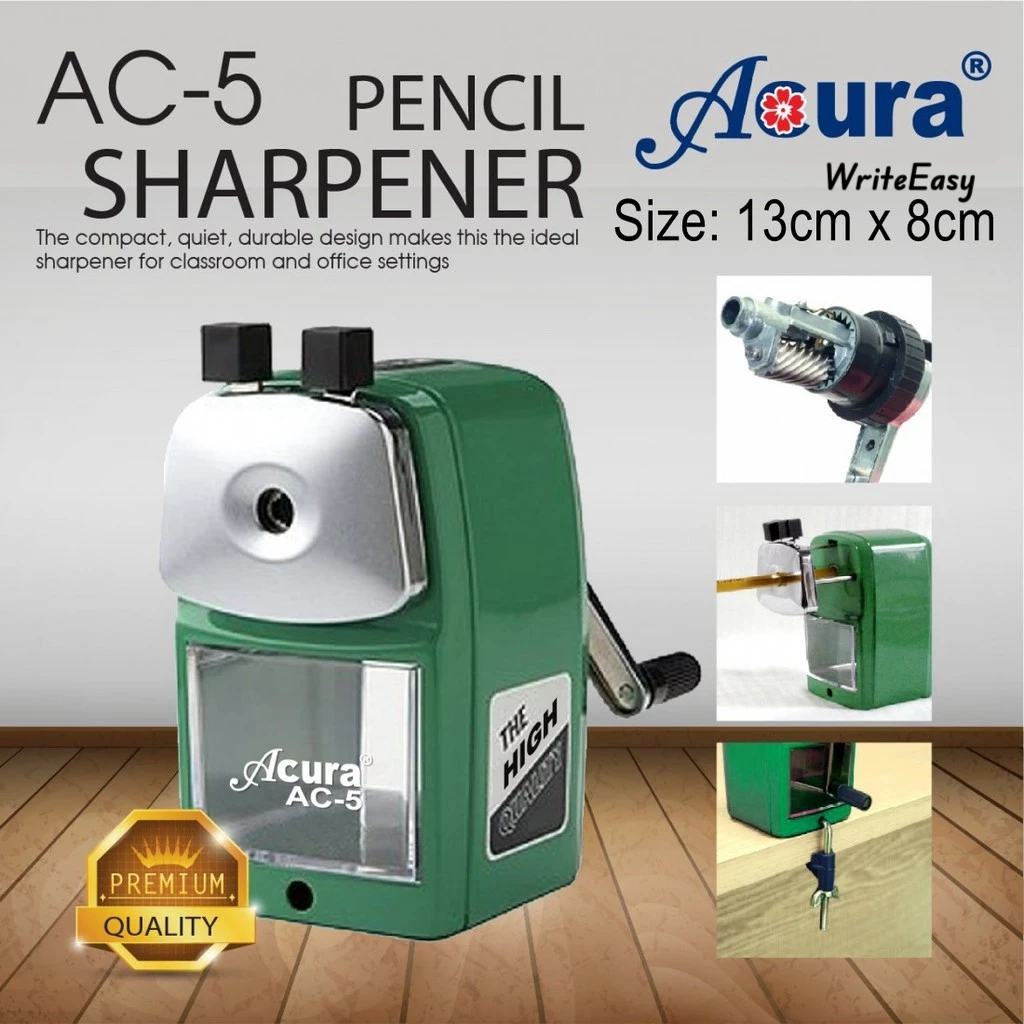 Acura AC-5 Pencil Sharpener / Table Sharpener | Shopee Malaysia