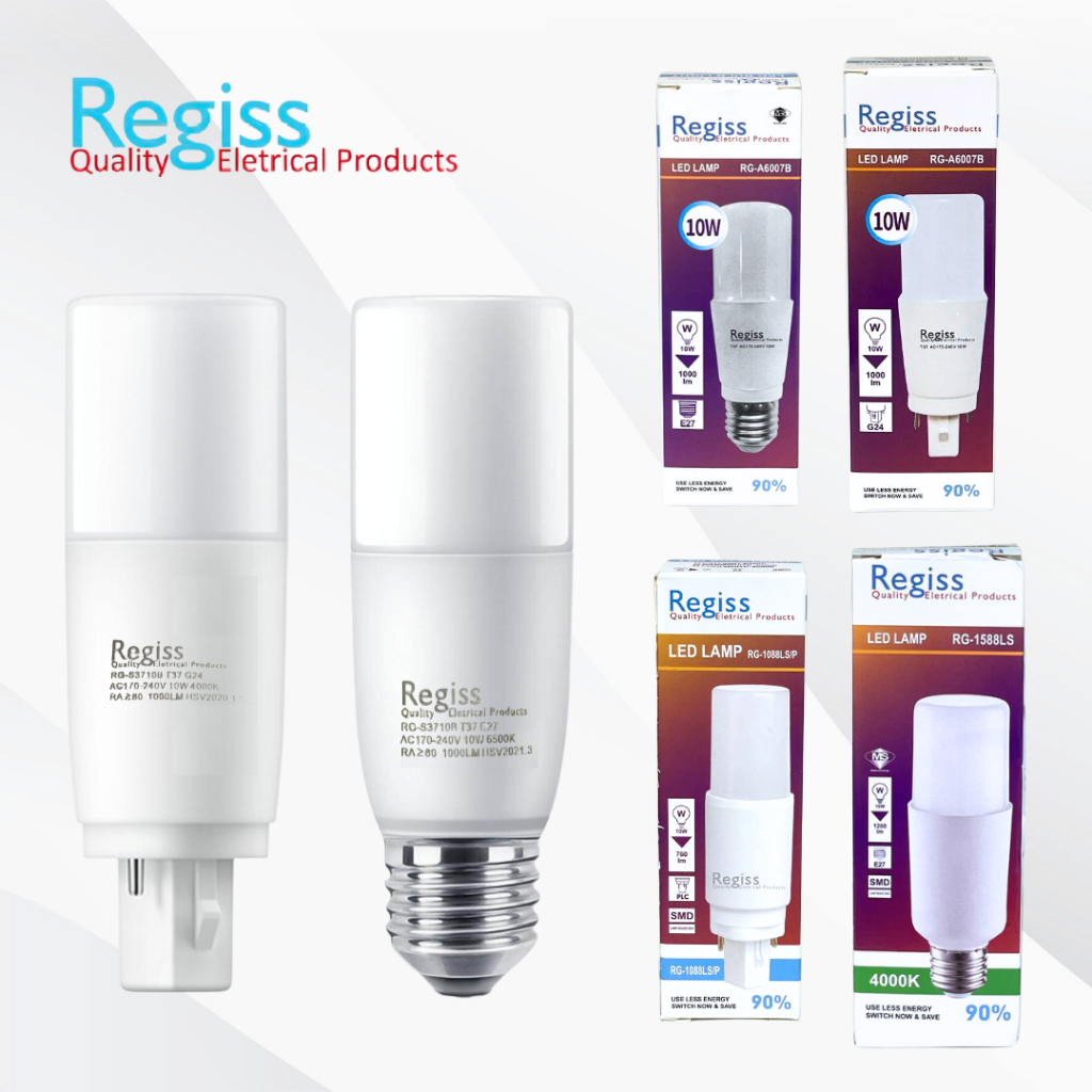 Regiss 10W 15W LED Stick Light Bulb LED Bulb E27 PLC G24 3000K 4000K 6000K SIRIM APPROVED ...