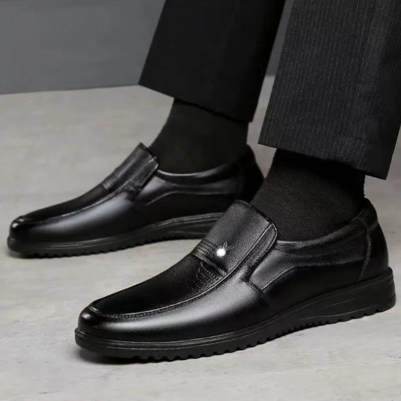 （COD 3 Days Delivery）Men's Leather Shoes Men Business Formal Slip On ...