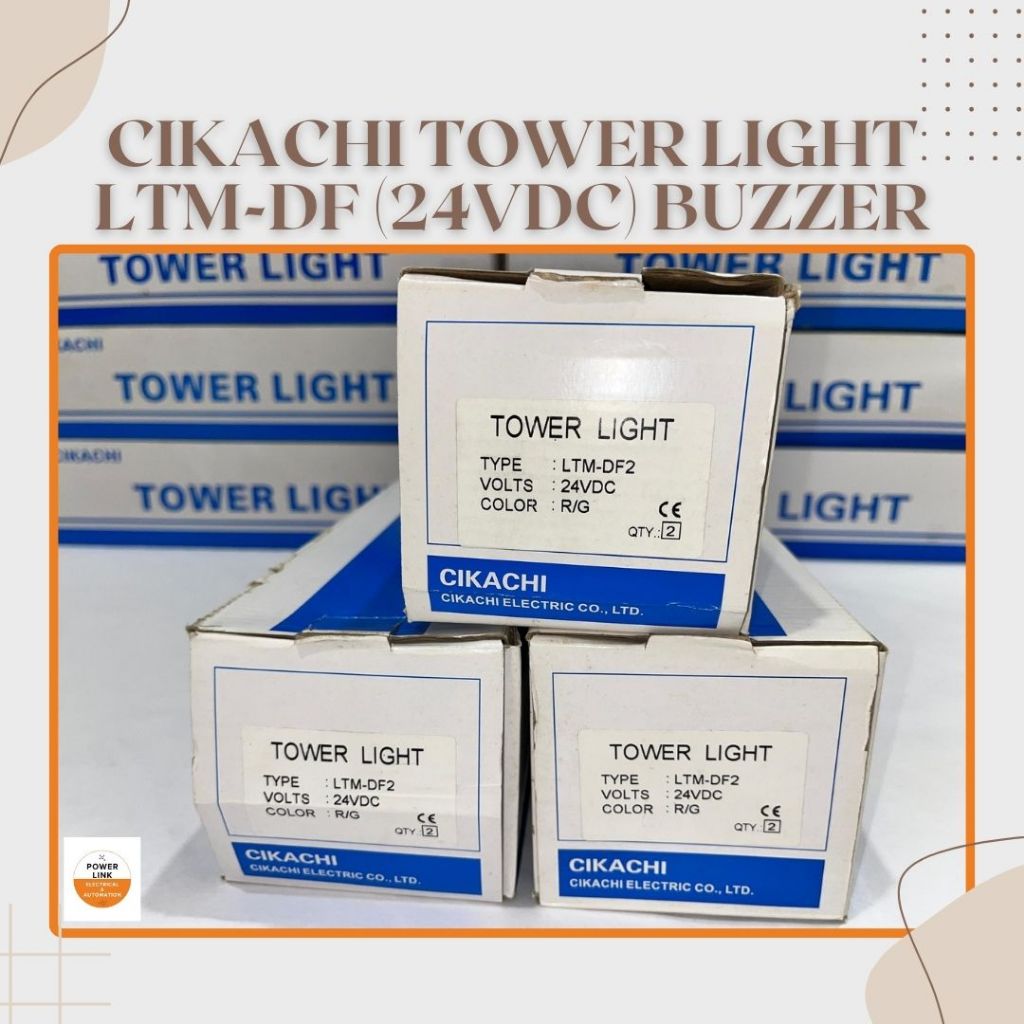 Cikachi Tower Light with Buzzer LTM-DF 24VDC (1 Section/ 2 Section/ 3 ...
