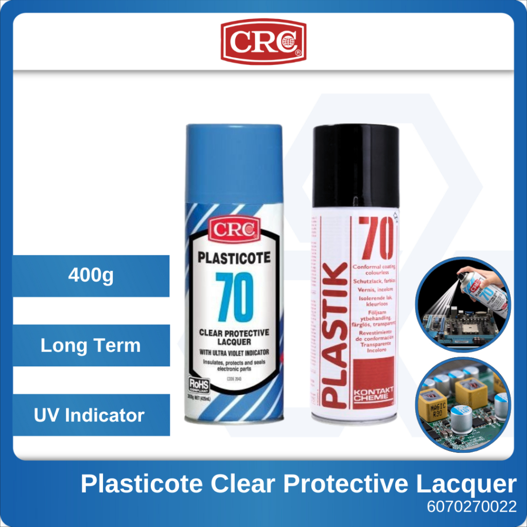 CRC 20743 Plasticote 70 Clear Protective Lacquer 400ml | Shopee Malaysia