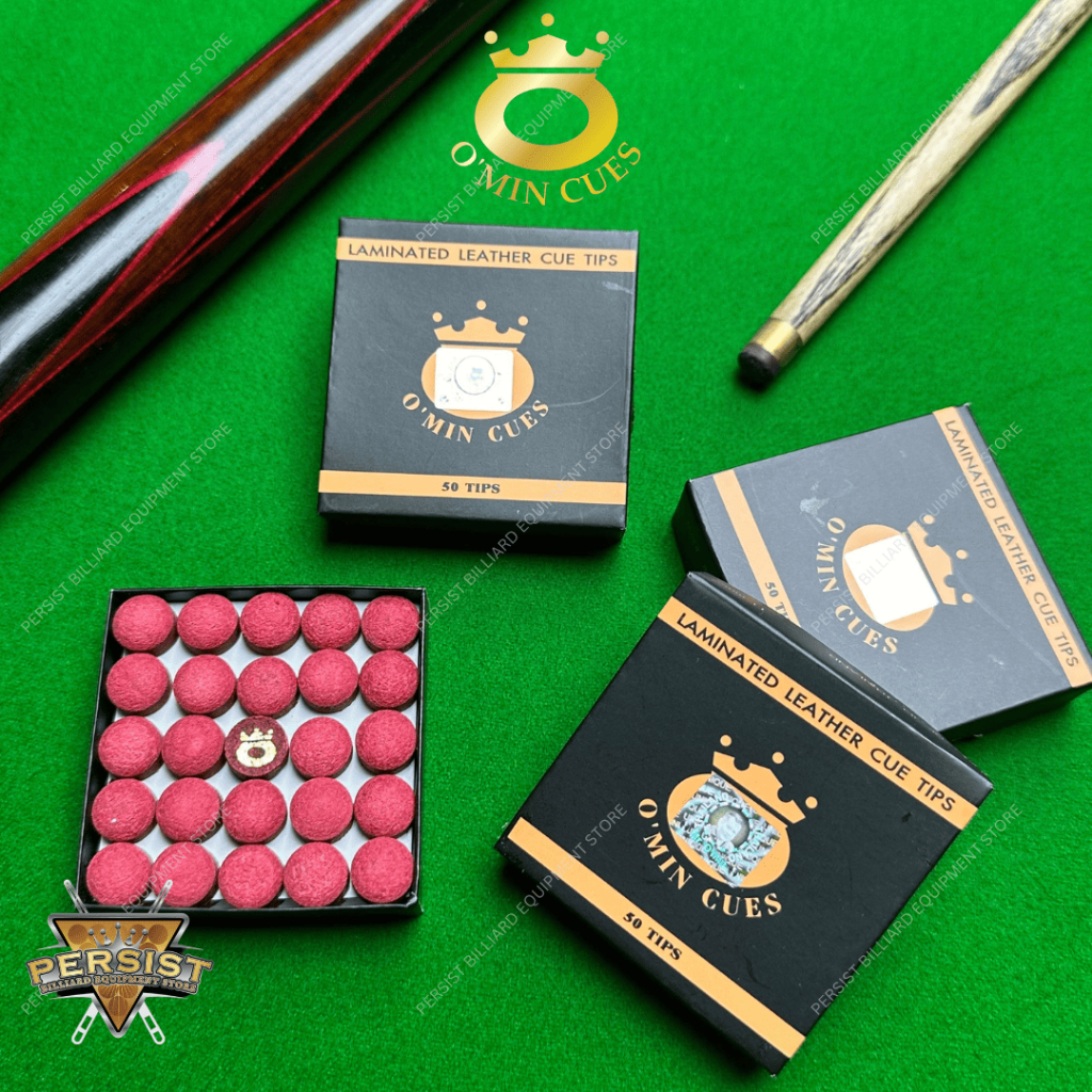 Imported Omin Snooker Layer Red Cue Tip - 10mm/11mm - Snooker Tip ...