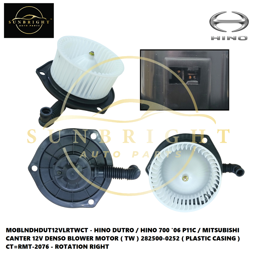 HINO DUTRO/HINO 700 '06/MITSUBISHI CANTER 12V DENSO BLOWER MOTOR ( TW ...