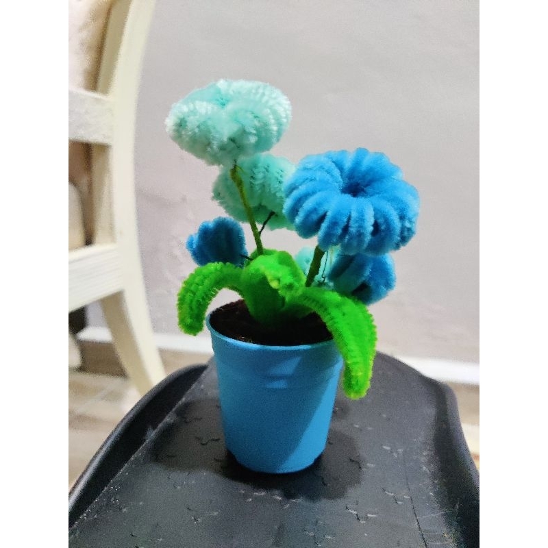 bunga dawai biru pastel 12cm | Shopee Malaysia