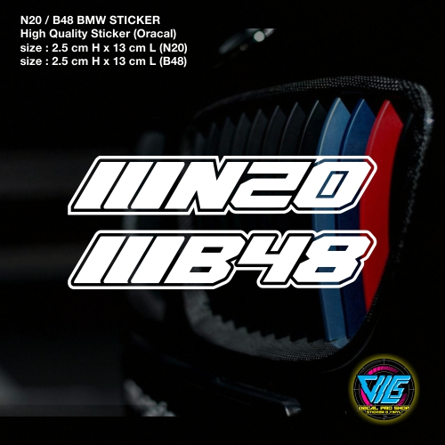 N20 / B48 Logo Sticker / Decal (High Quality Sticker) | Shopee Malaysia