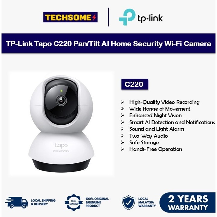 TP-Link Tapo C220 Pan/Tilt AI Home Security Wi-Fi Camera | Shopee Malaysia