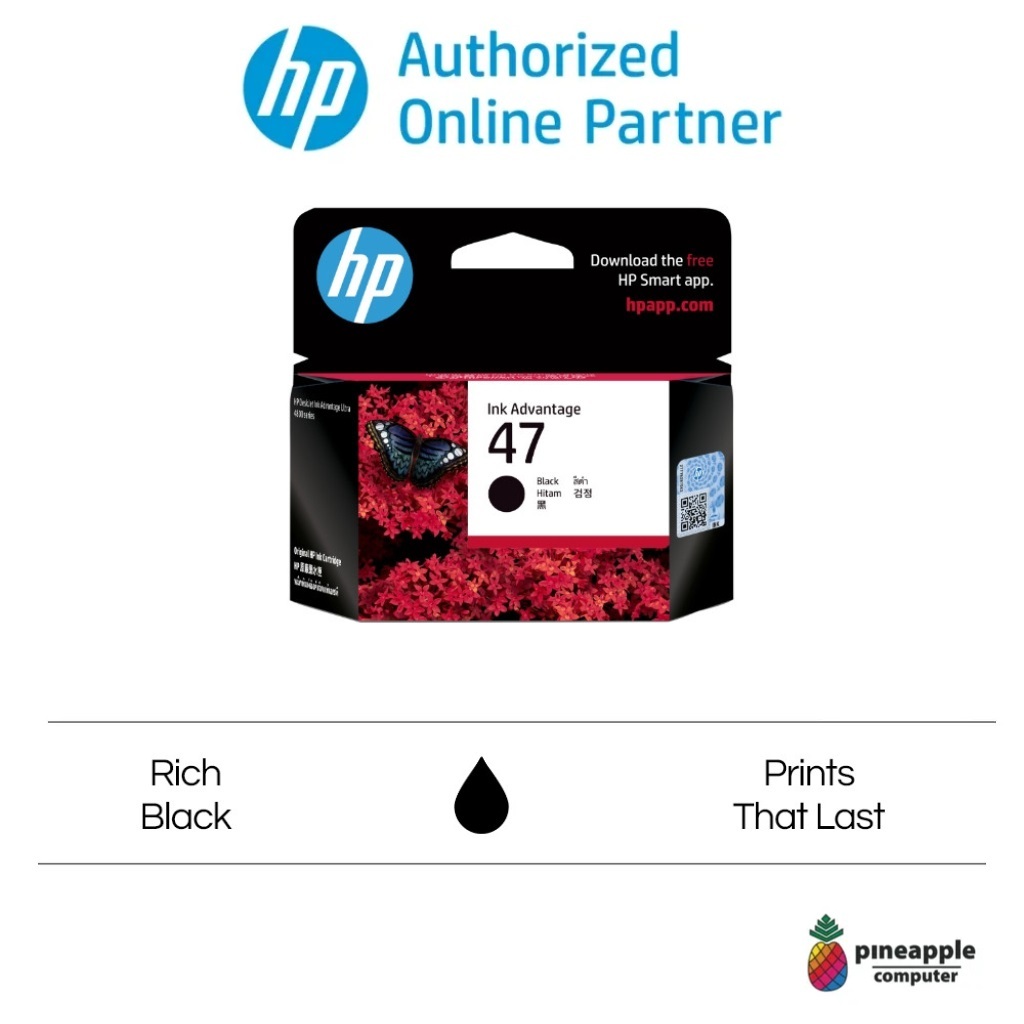 HP 47 Black / Color Original Ink Advantage Cartridge HP47 Ink for HP ...
