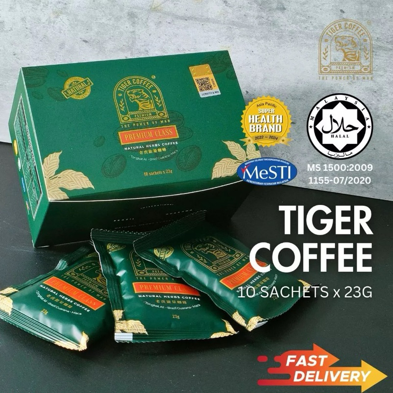 100% Halal Kopi Asli Tiger Coffee Ramuan Semula Jadi Tiada Pengawet ...
