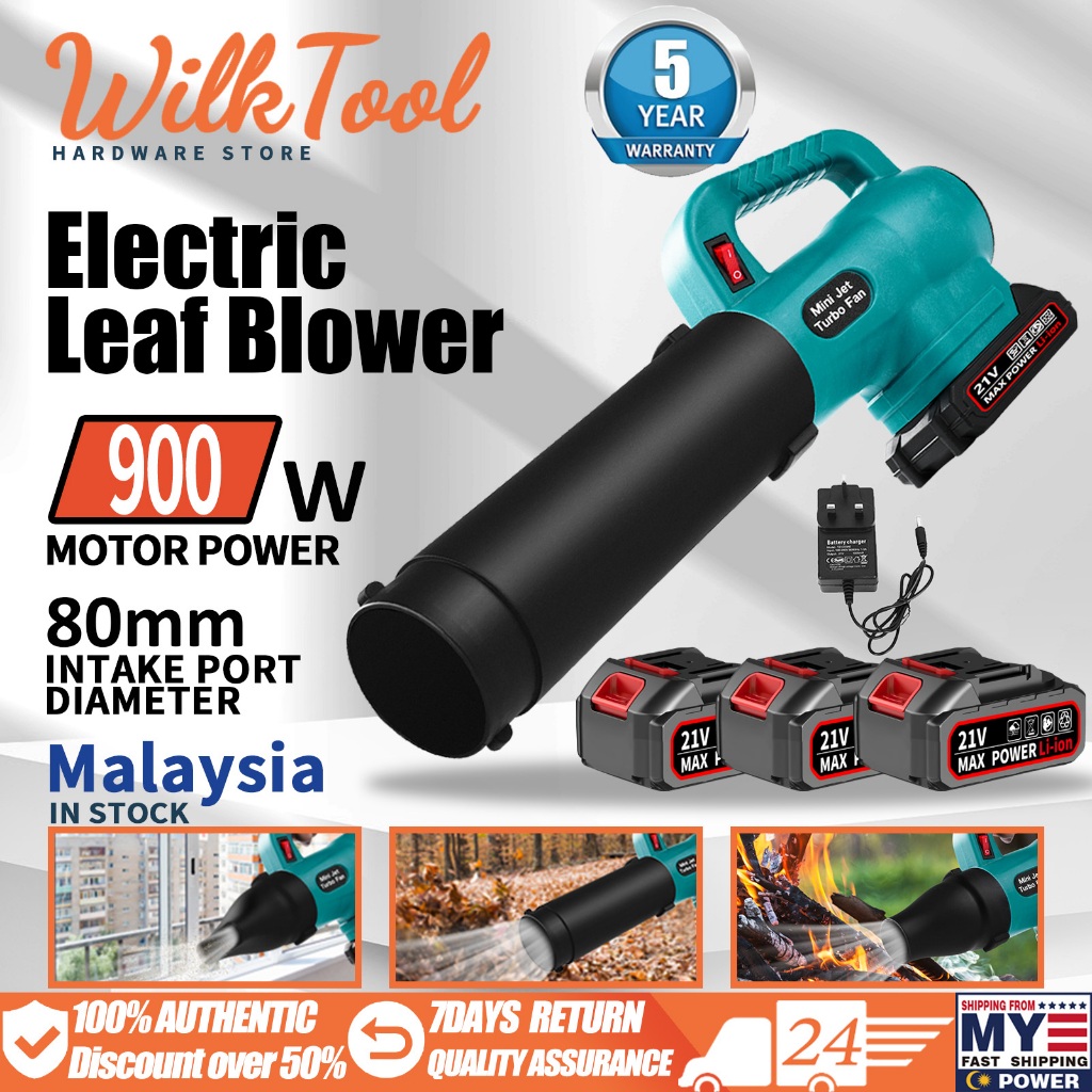 WilkTOOL'Cordless Electric Air Blower 900W Handheld Leaf Blower Dust ...