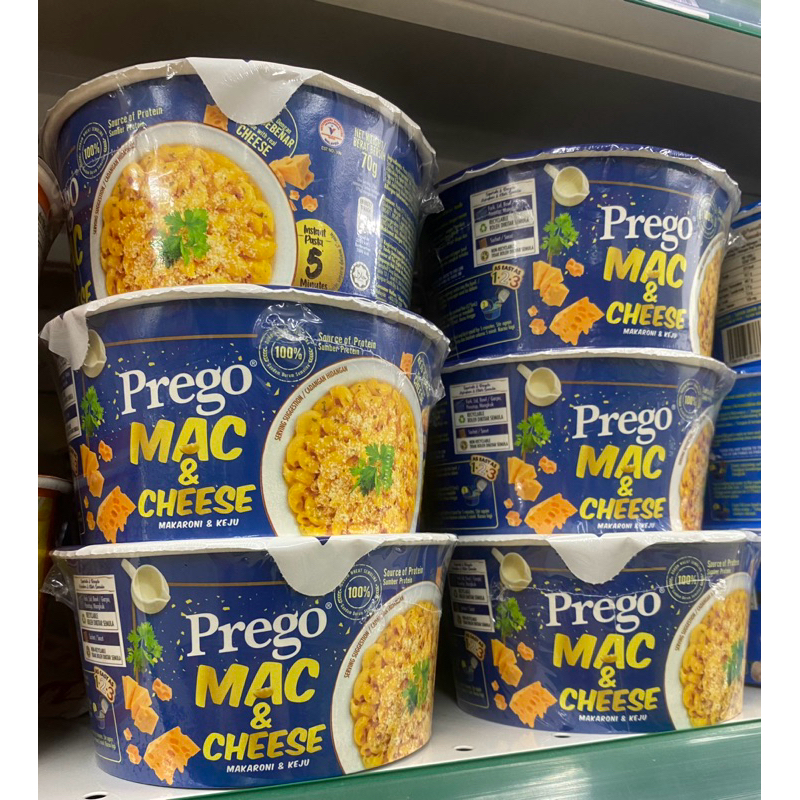 PREGO CUP MAC & CHEESE MUSHROOM CARBONARA MACARONI | Shopee Malaysia