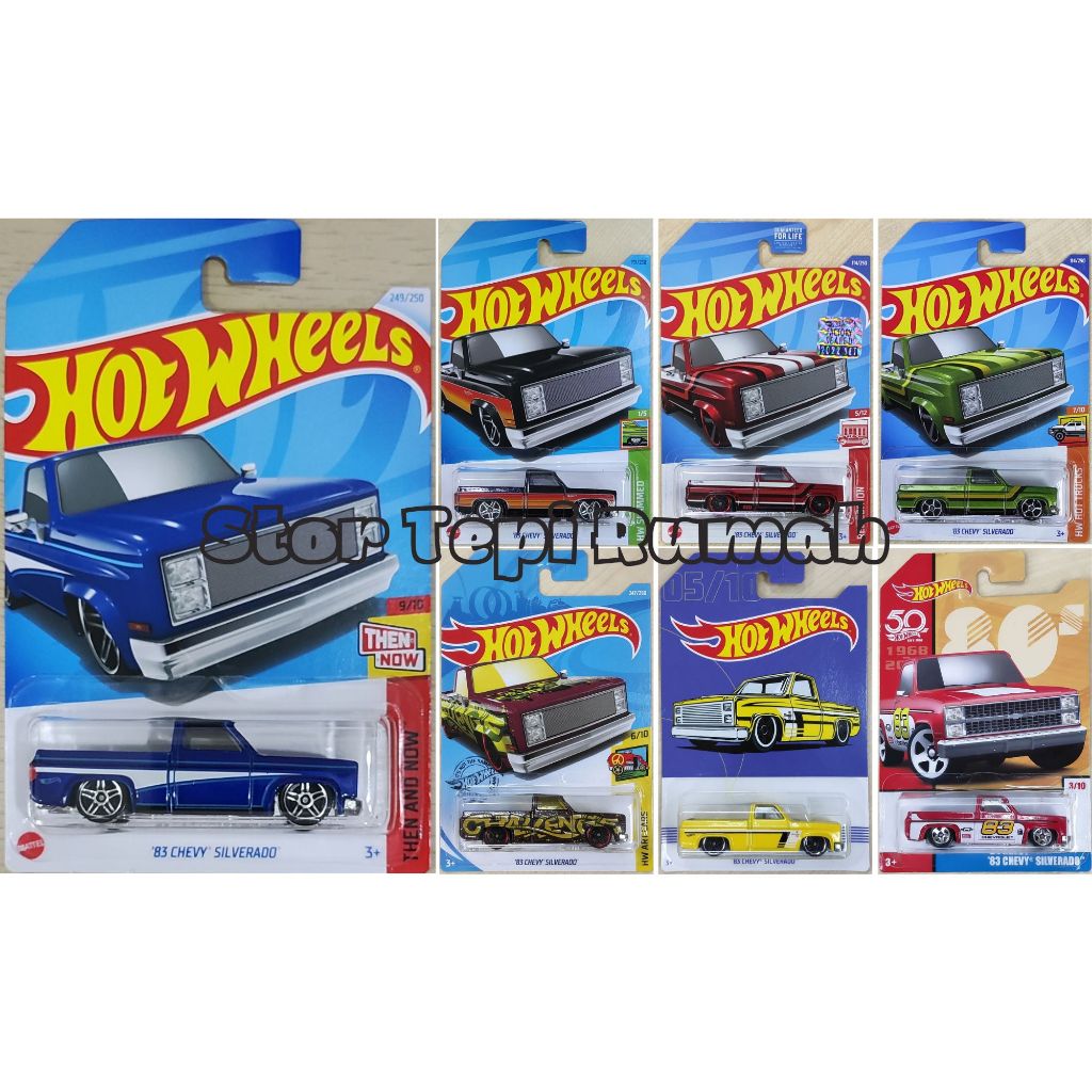 Hot Wheels 83 Chevy Silverado [HW 1983 Chevrolet Slammed Trucks Art ...
