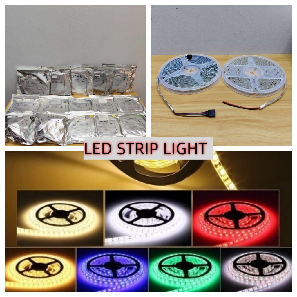 LED STRIP LIGHT 8/10MM 1ROLL BEDROOM CABINET FLEXIBLE LIGHT HOME ...