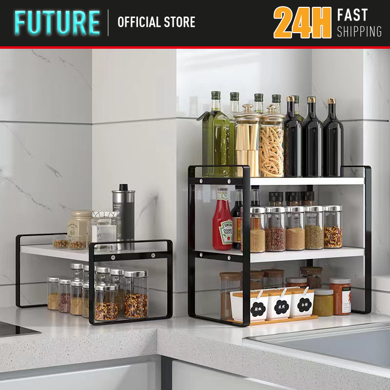 Kitchen Spice Rack Kitchen Organizer Rak Kitchen Condiment Storage Rack ...