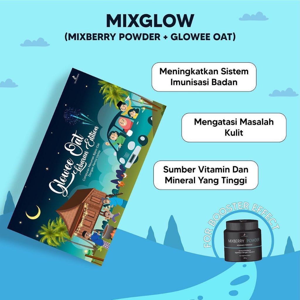 Glowee Oat Lebaran Edition CLEAR STOK ORIGINAL | Shopee Malaysia